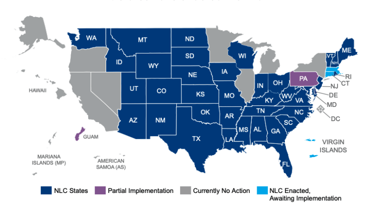 What Are Compact Nursing States? - Mader MedX